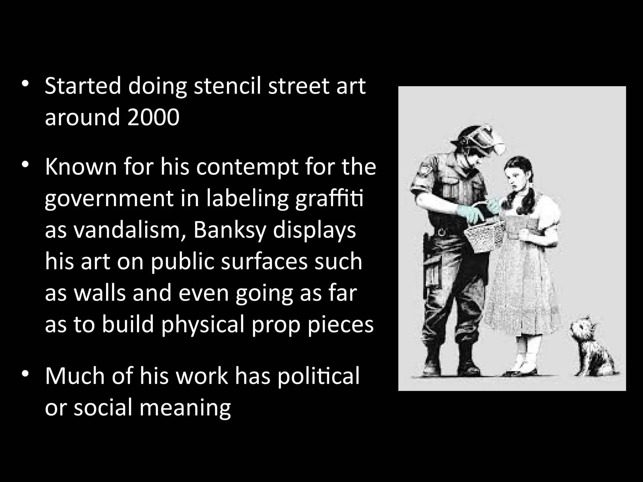 Banksy stencil street art Power Point.pptx