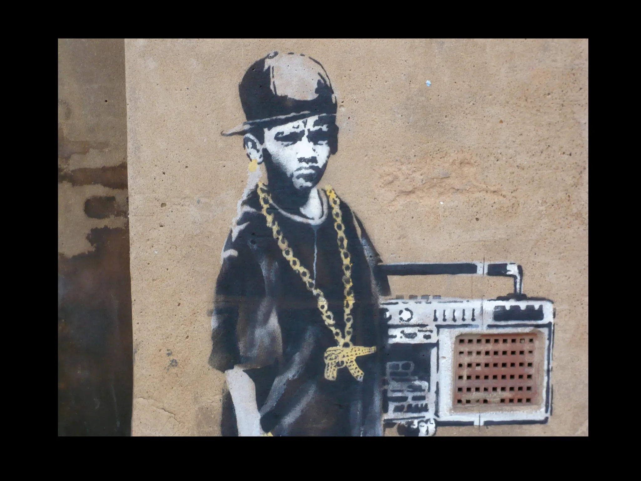 Banksy stencil street art Power Point.pptx