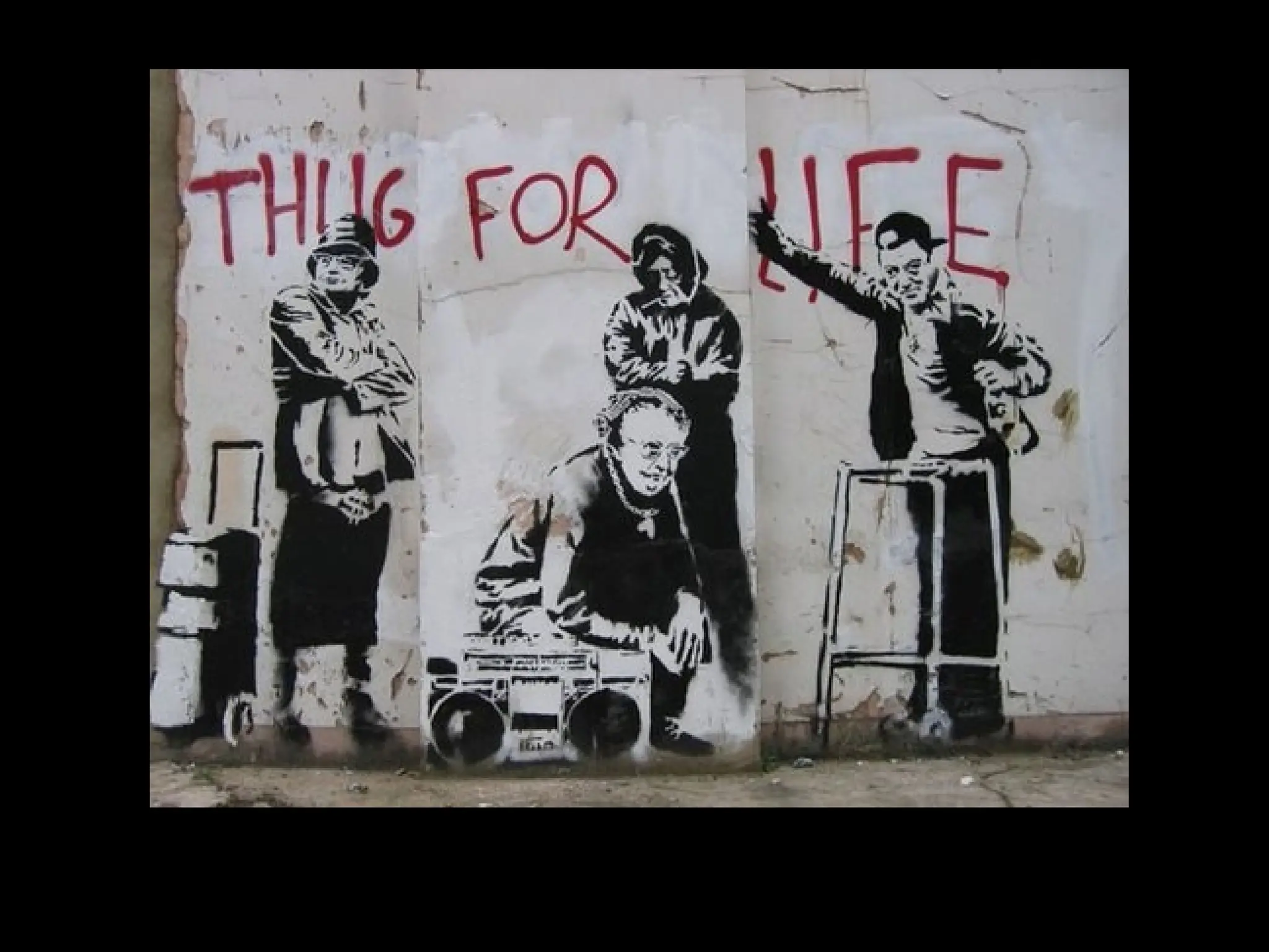 Banksy stencil street art Power Point.pptx