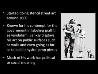 Banksy stencil street art Power Point.pptx