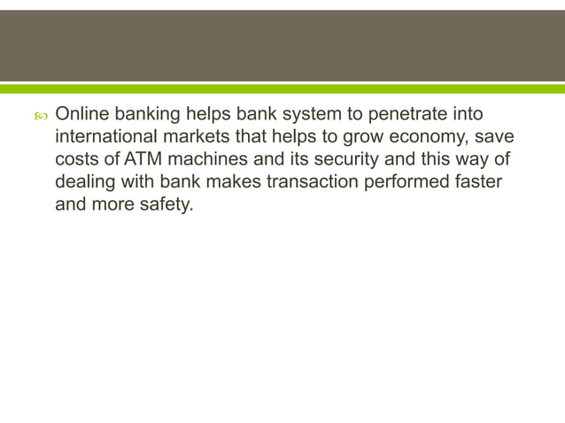 Bank system presentation | PPTX | Business Banking & Finance | Business