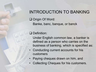 Bank system in pakistan | PPTX