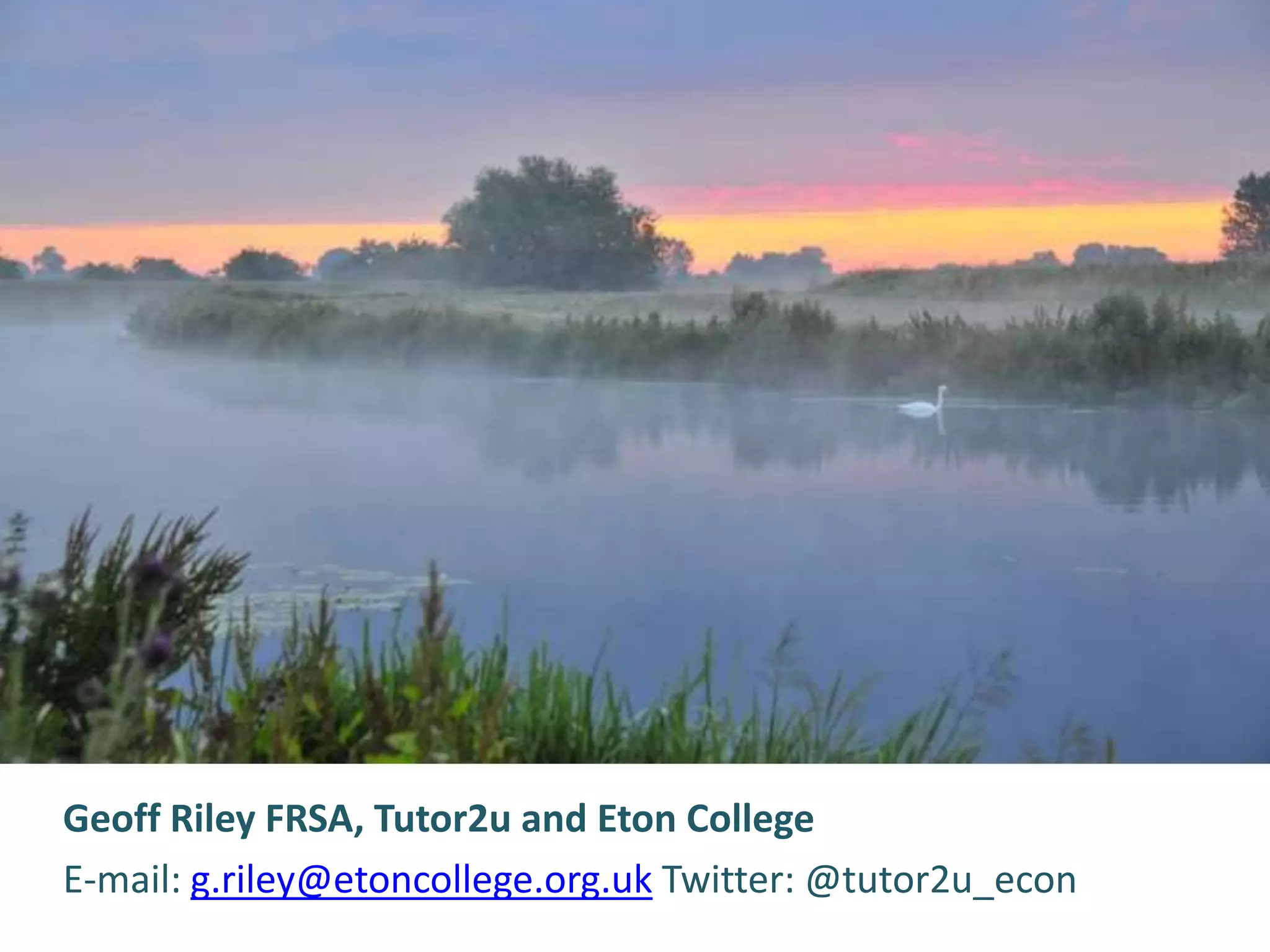 Economics - A Perspective from the Classroom | PPTX