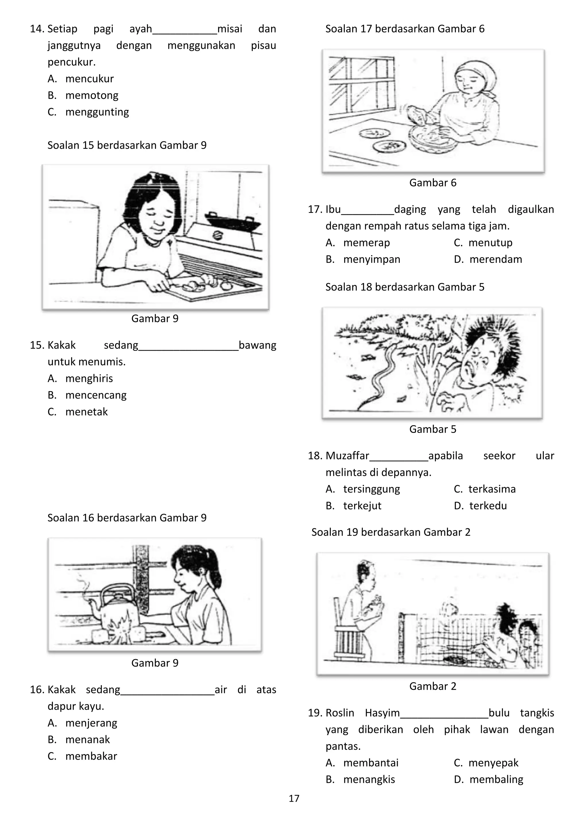 Bank tatabahasa upsr 1 2019 | PDF