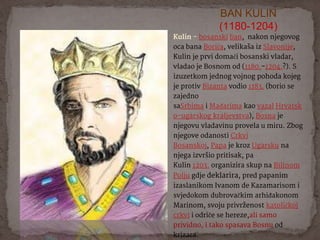 BAN KULIN I POVELJA | PPTX
