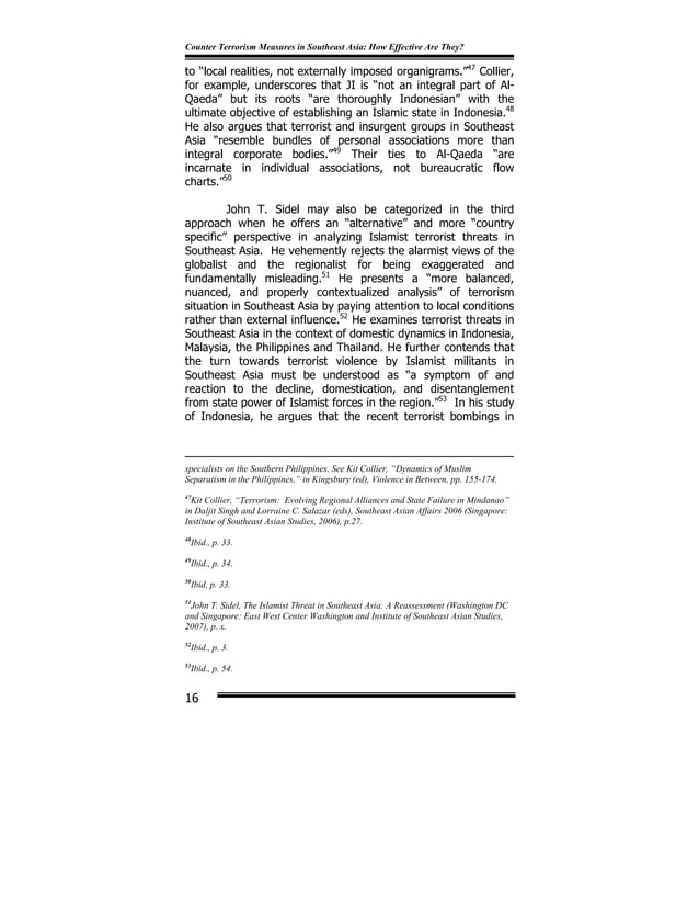 Counter Terrorism Measures in Southeast Asia: How Effective Are They ...