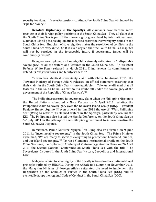 Philippine Solution to the South China Sea Problem: More Problems, Less ...