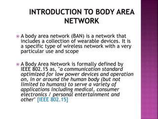 Wireless Body Area Network | PPTX