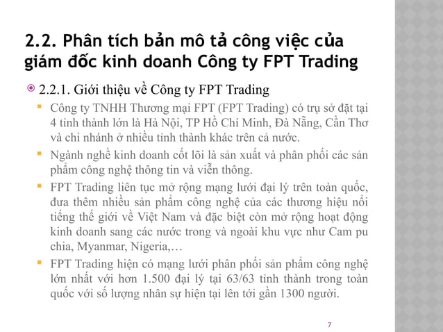 ban mo ta cong viec cua giam doc kinh doanh fpt trading.pptx | Free Download