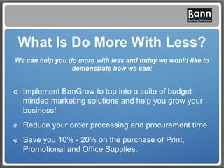 Bann banking presentation | PPT