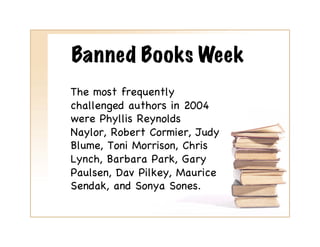 Banned Books Week 2007 RPI Library | PDF