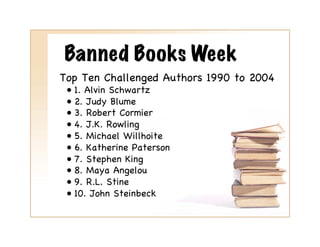 Banned Books Week 2007 RPI Library | PDF