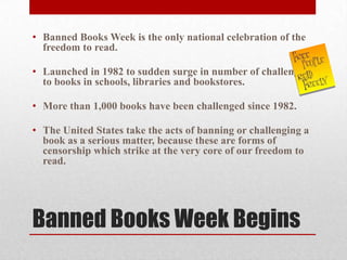 Banned books presentation | PPTX