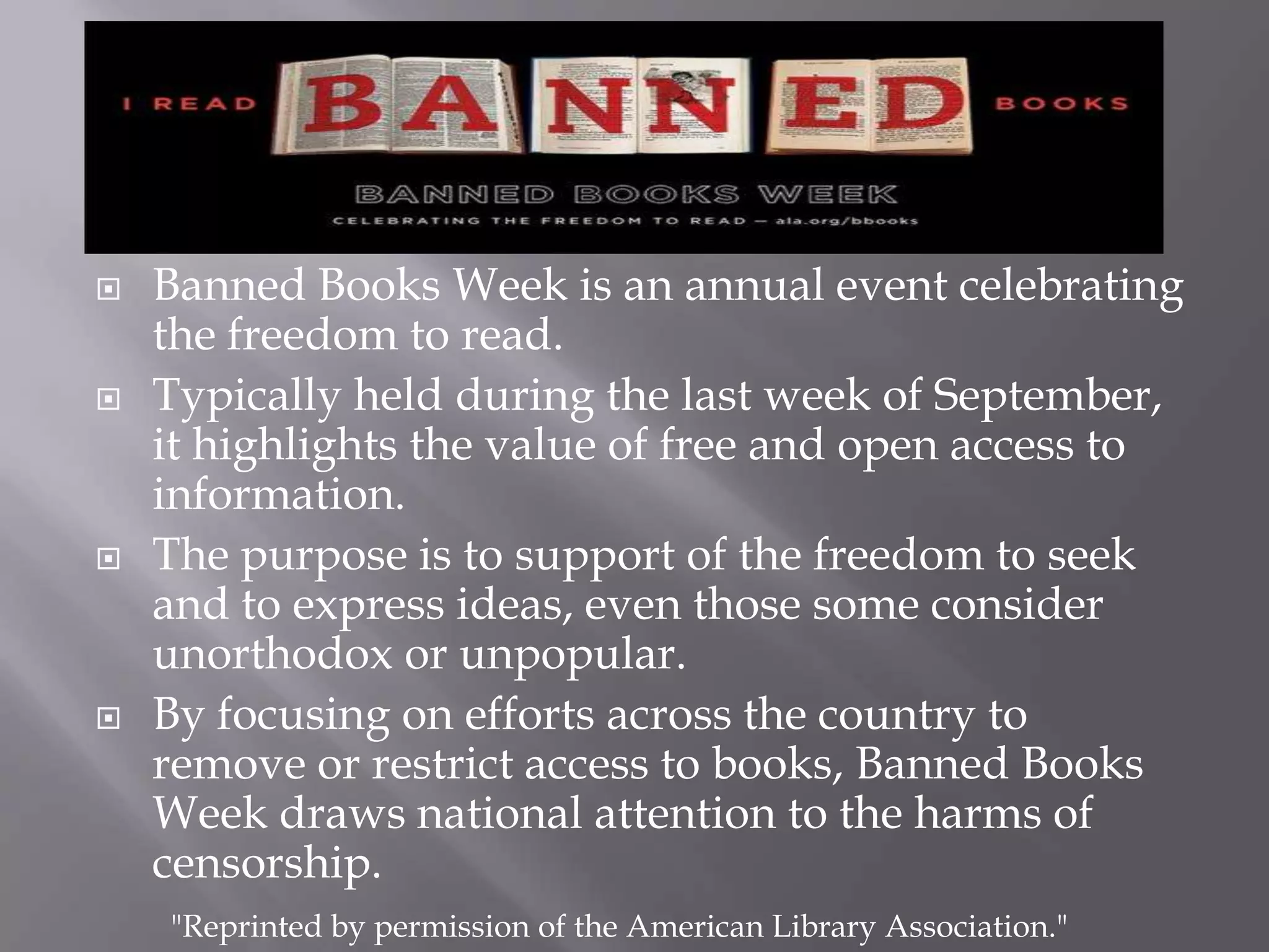 Banned books week | PPT