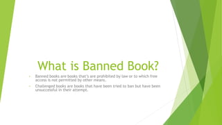 Banned books week project | PPT