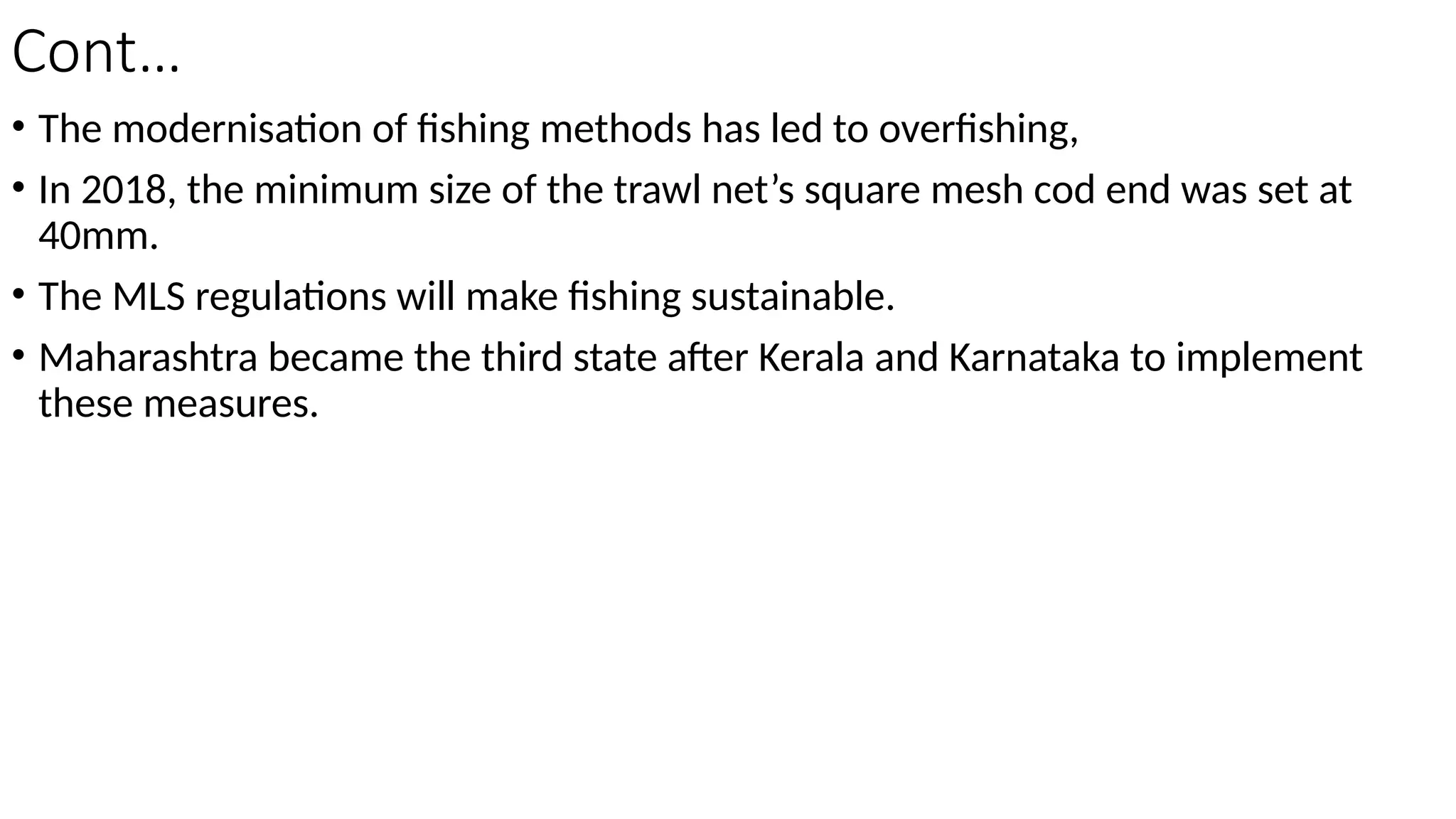 Banned fishes and fisheries regulations in India By B | PPTX