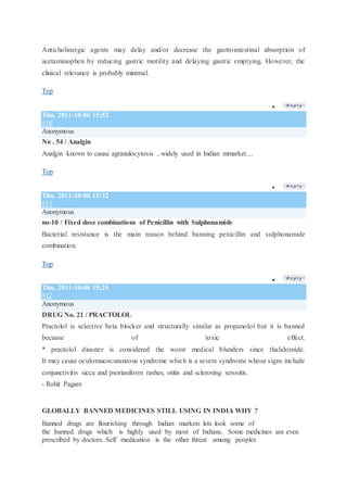 Banned madicines, sell in india | PDF