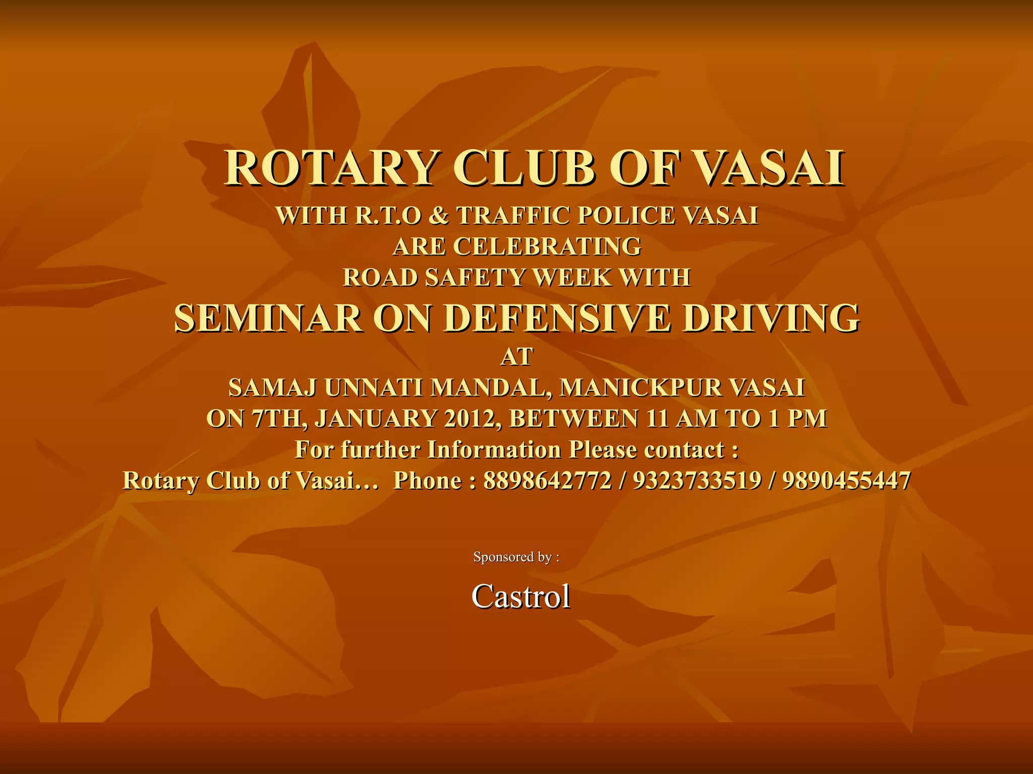 Celebrating Road Safety Week | PPT