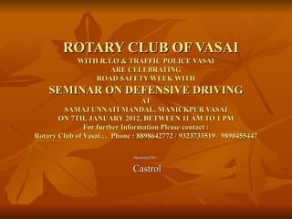 Celebrating Road Safety Week | PPT