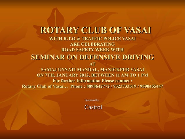 Celebrating Road Safety Week | PPT | Rail Travel | Travel Type