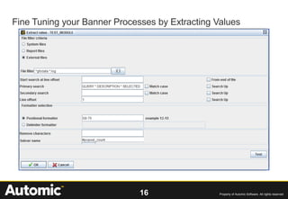Automic Banner Lessons from the Field | PPTX