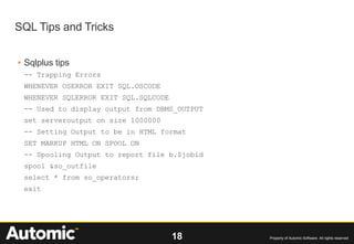 Automic Banner Lessons from the Field | PPTX