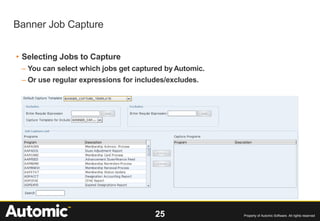 Automic Banner Lessons from the Field | PPTX