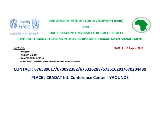 PAID - UPEACE Partnership | PPT