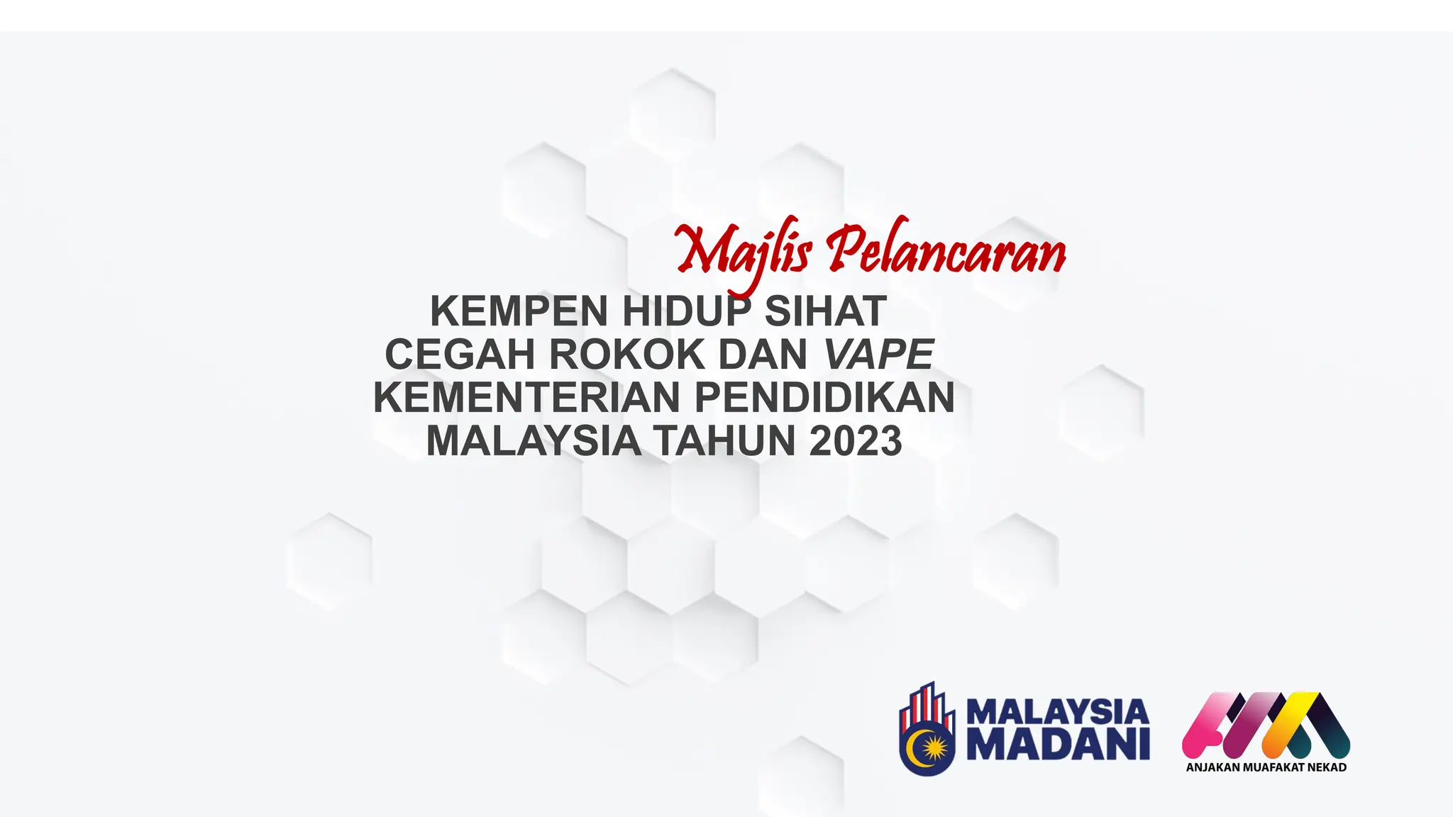 contoh banner atau bunting program vape dan rokok | PPT