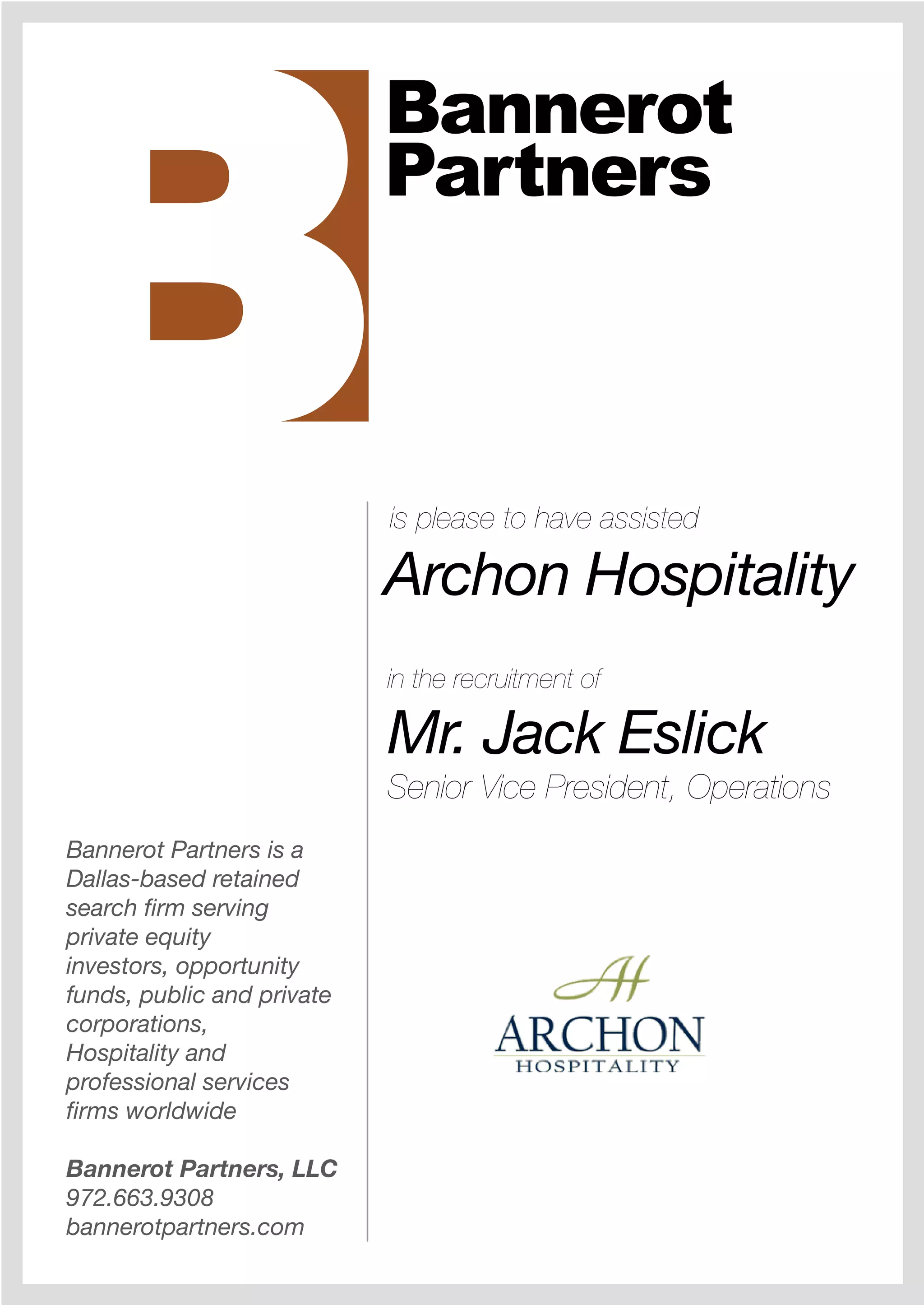 Bannerot Archon Svp Operations | PDF