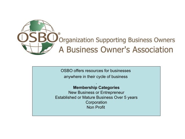 OSBO Benefits Overview | PPT