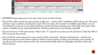 WKU Banner Navigation Training for WKU ITS App Support | PPT