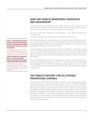 Banning tobacco advertising, promotion and sponsorship what you need to ...