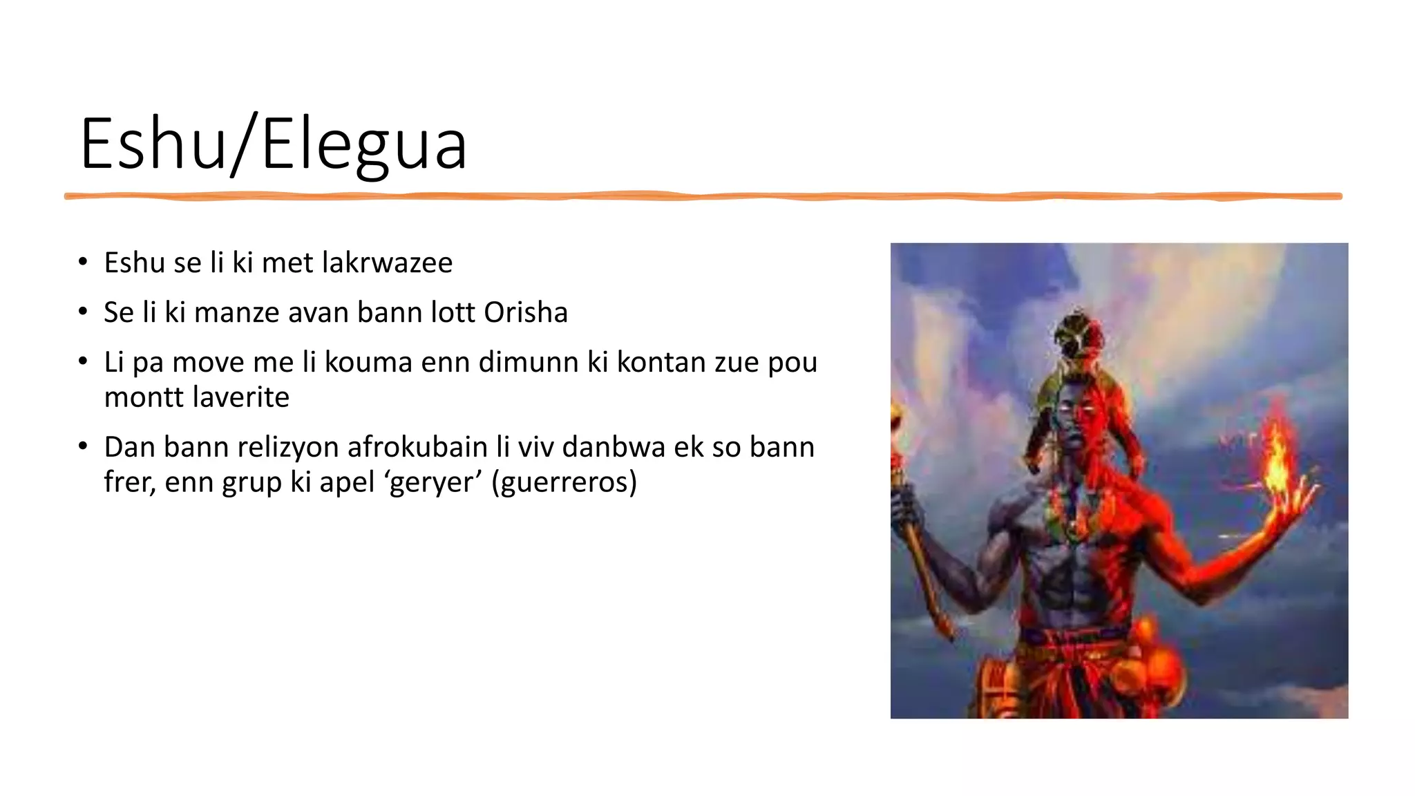 Bann Orisha dan Kreol Morisyen.pptx