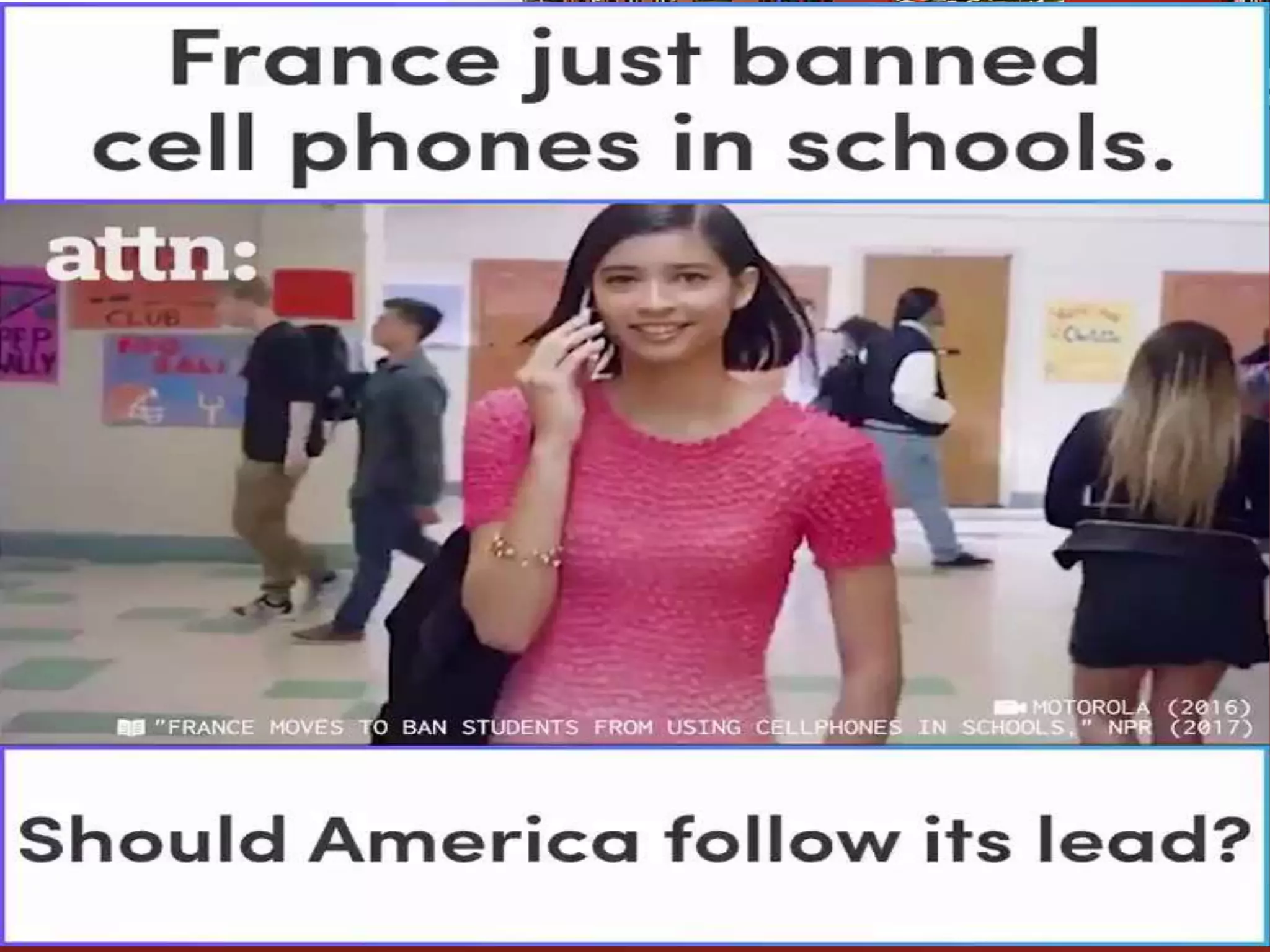 Ban of cellphones in schools | PPTX