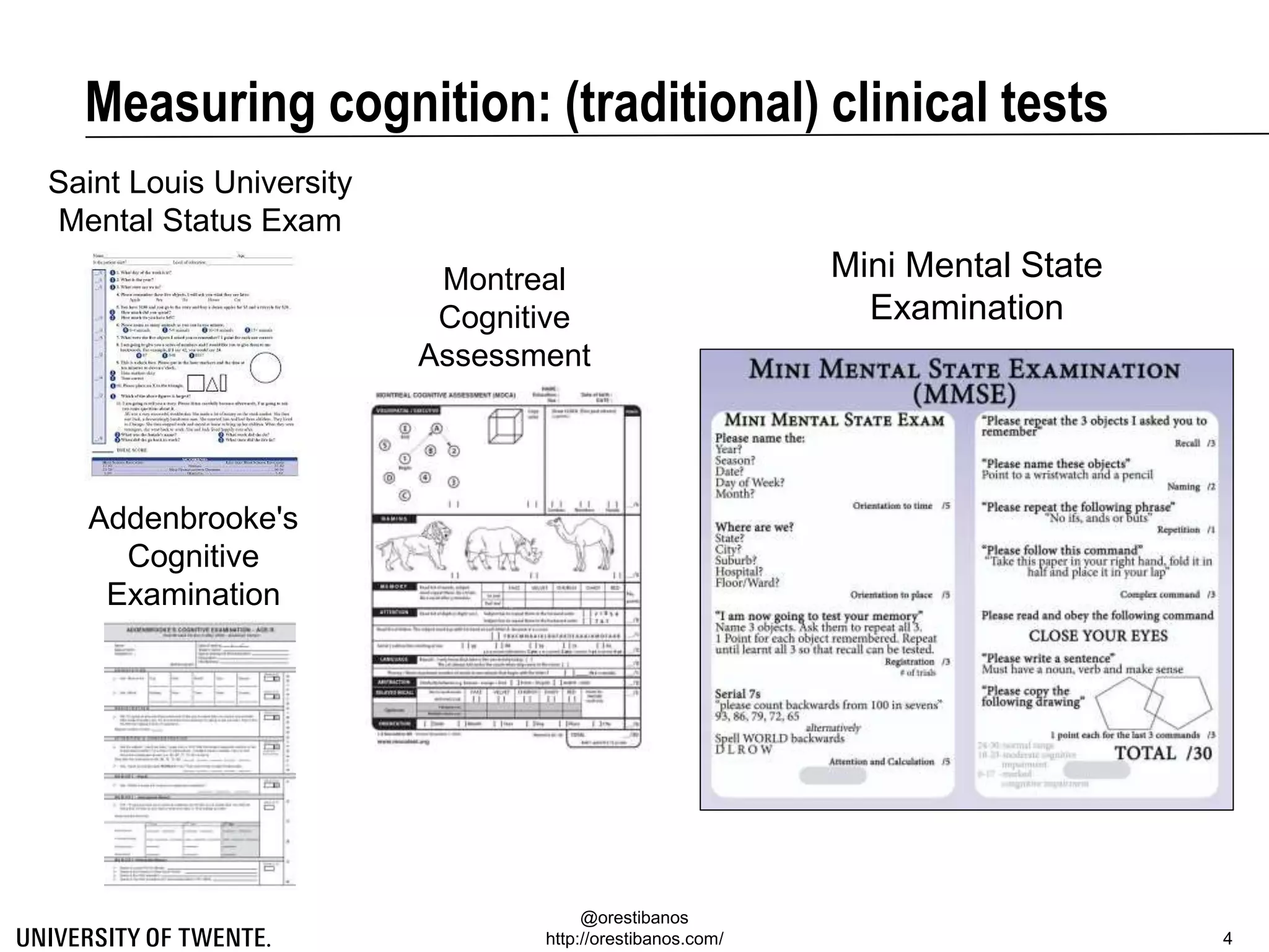 Enabling remote assessment of cognitive behaviour through mobile ...