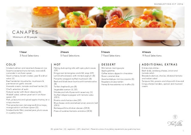 Banquet kit jul16