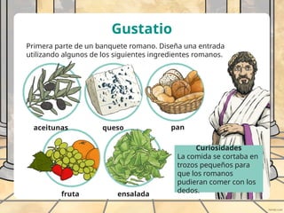 Banquete Romano,para trabajar en el,aula | PPTX
