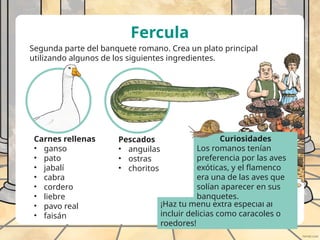 Banquete Romano,para trabajar en el,aula | PPTX