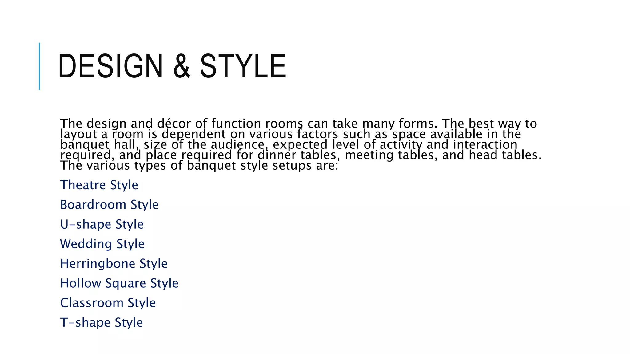 Banquet – functions – types – services mba ttm.pptx