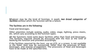 Banquet – functions – types – services mba ttm.pptx