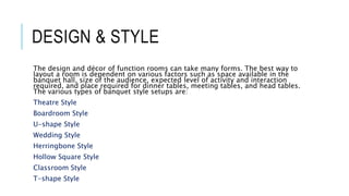 Banquet – functions – types – services mba ttm.pptx