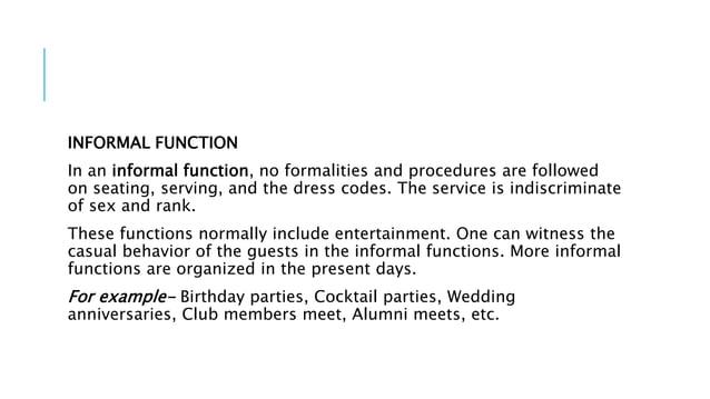 Banquet – functions – types – services mba ttm.pptx | Wedding ...