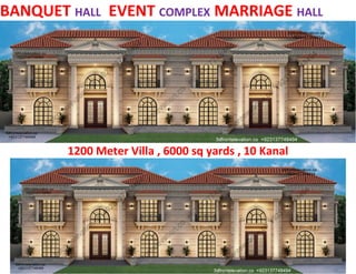 BANQUET HALL DESIGN EVENT COMPLEX ELEVATION MARRIAGE HALL FACADE ...