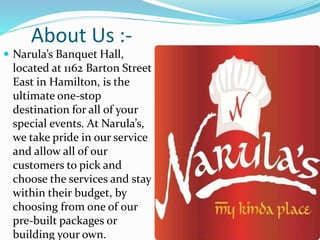 Banquet hall hamilton | PPTX