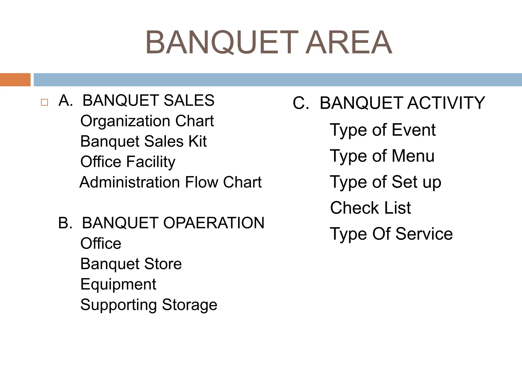 banqueting.ppt