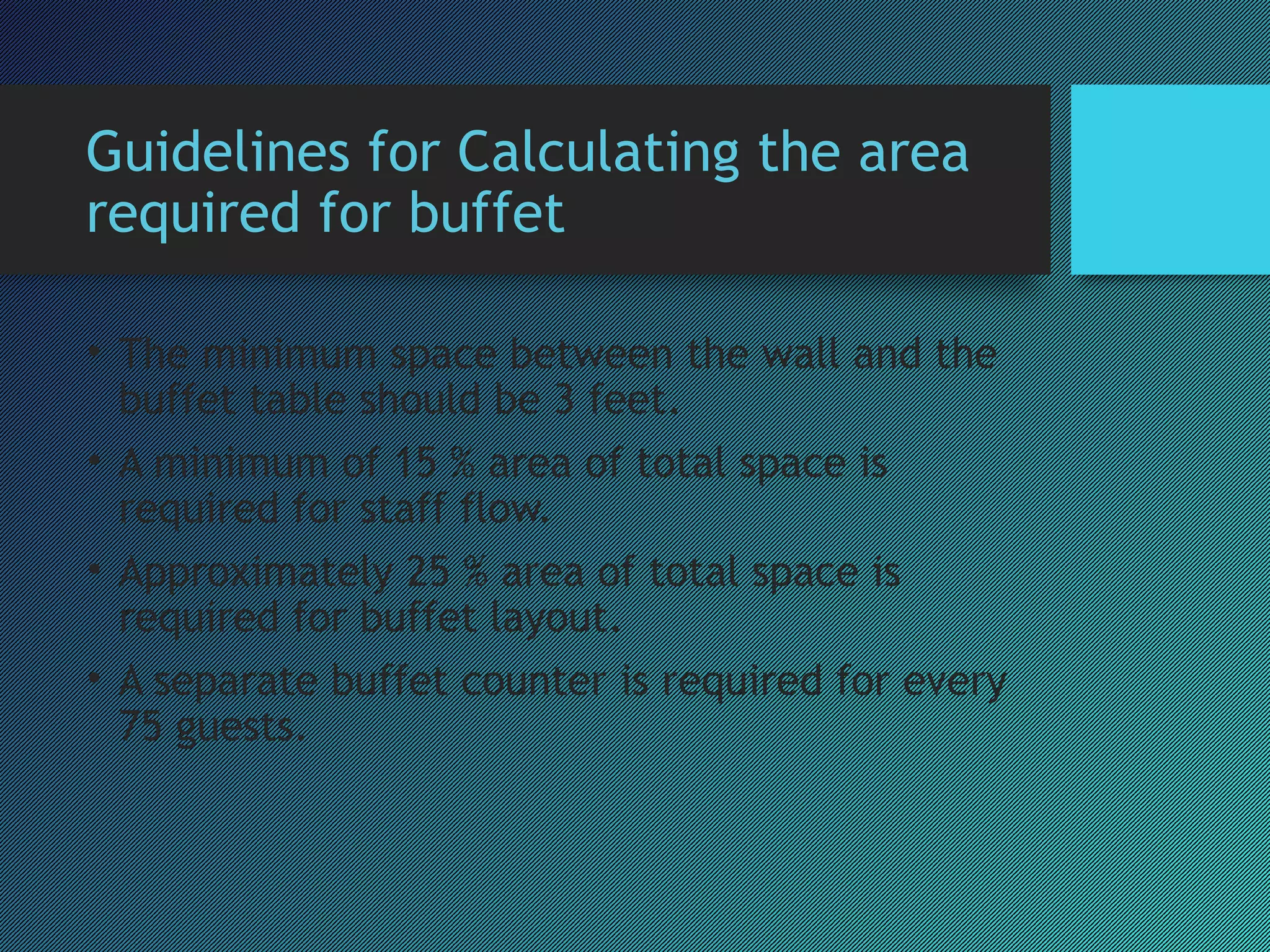 BUFFET SERVICE (HOTEL MANAGEMENT ) | PPT
