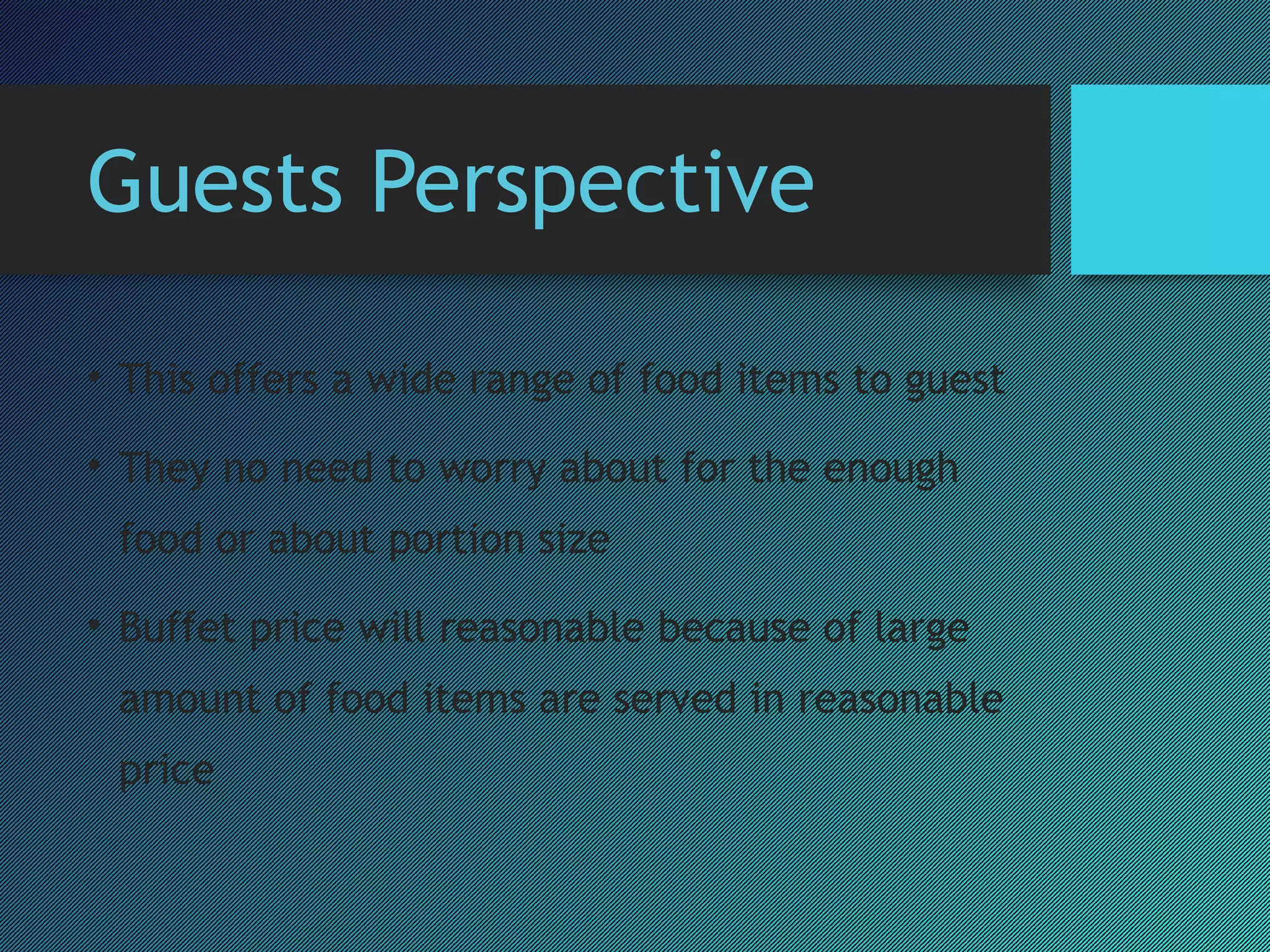 BUFFET SERVICE (HOTEL MANAGEMENT ) | PPT
