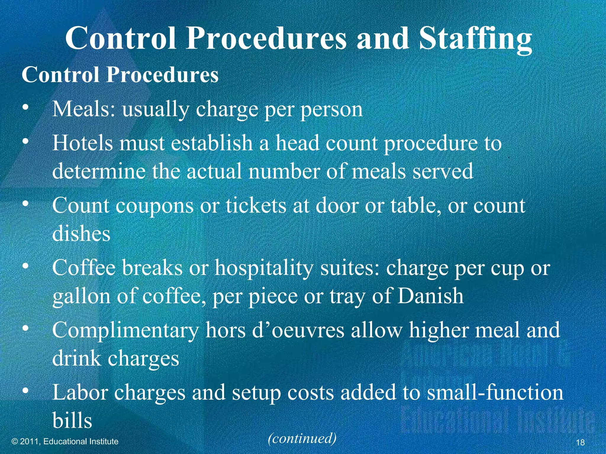 Banquet and catering operations | PPT