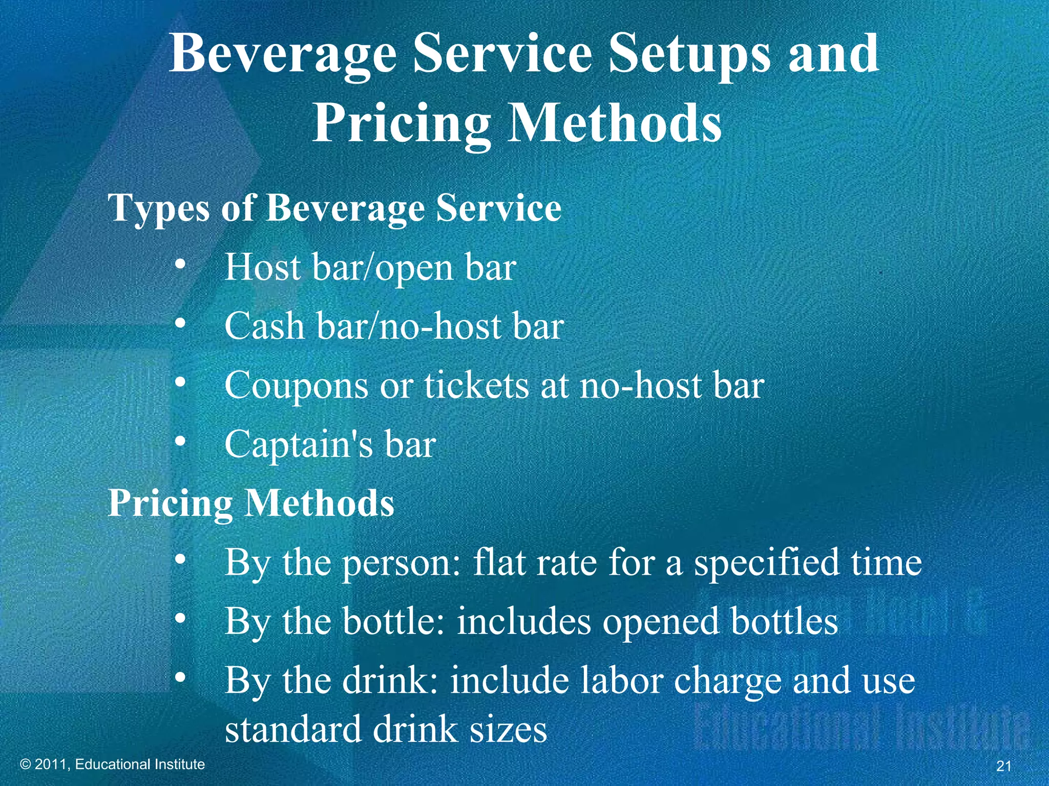 Banquet and catering operations | PPT